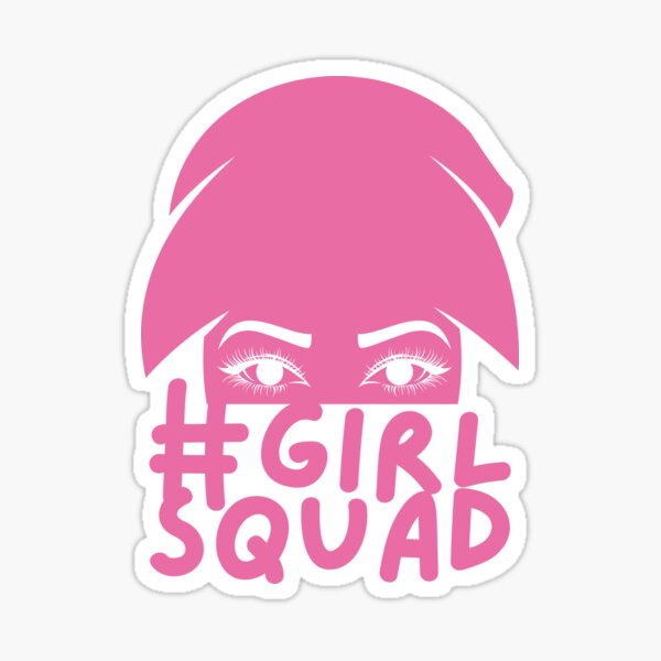 "Girls Squad Trending Pink" Sticker for Sale by gulra | Redbubble