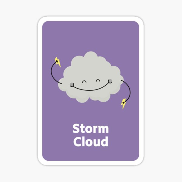 "Storm cloud" Sticker for Sale by MixminBellys | Redbubble