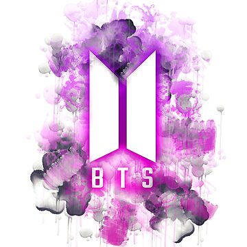 "BTS symbol colorful purple trendy art" Sticker for Sale by Lajibolalaa ...