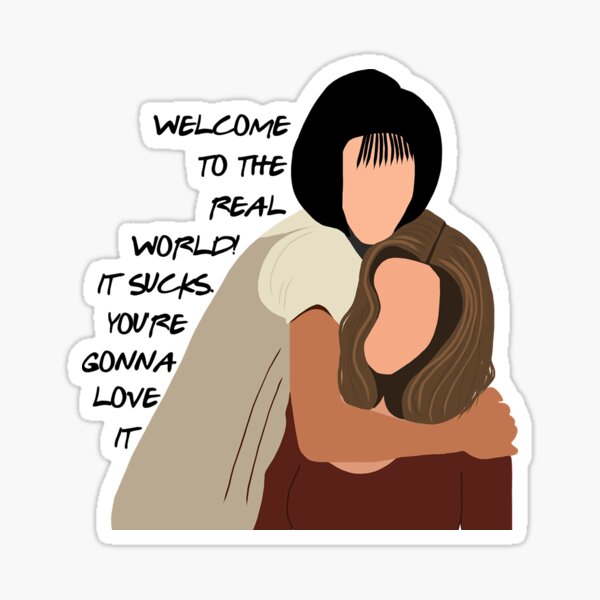"Welcome to thereal world" Sticker for Sale by darshana96 | Redbubble