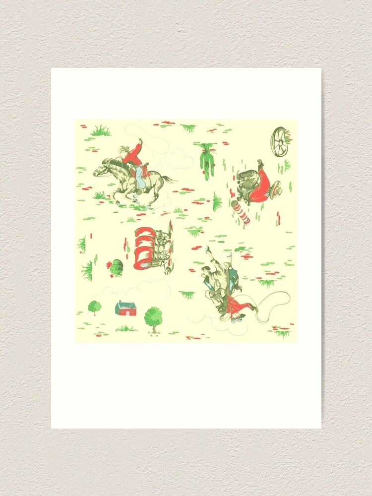 "Cath Kidston Cowboy Design" Art Print for Sale by TtSliterary | Redbubble