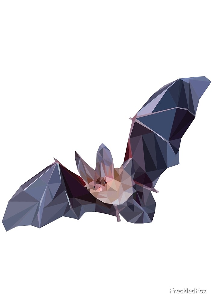 "Low Poly Bat" by FreckledFox | Redbubble