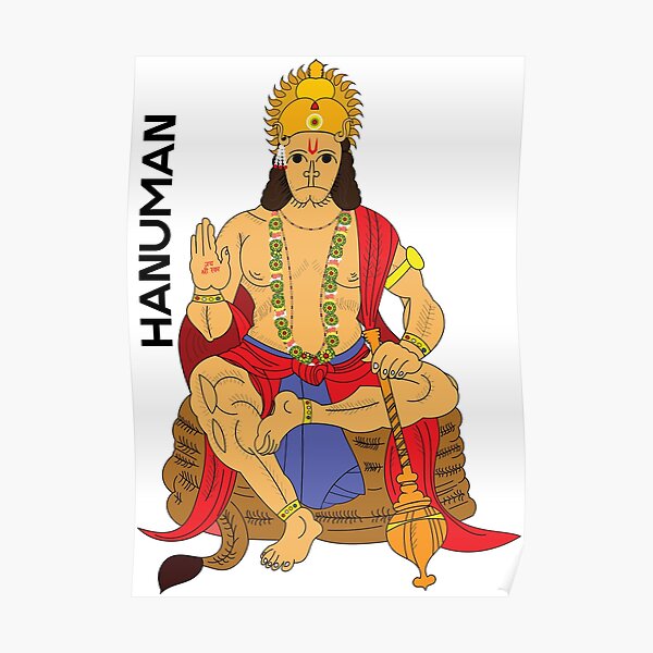 " lord Hanuman sitting on his tail at Lanka t-shirt | lord Hanuman ...