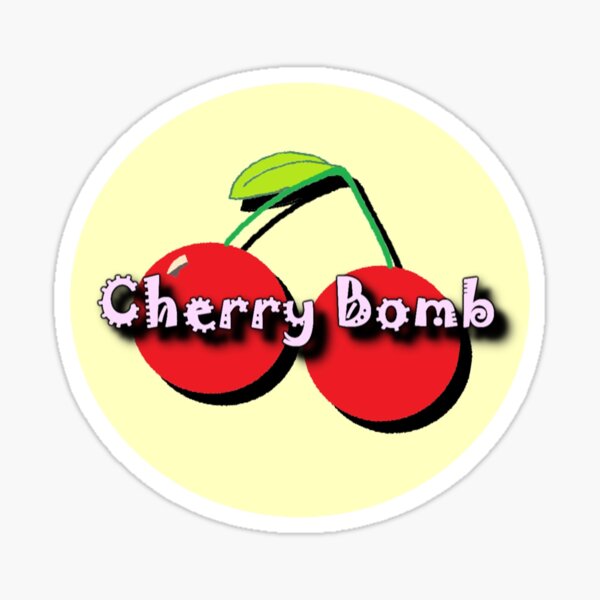 "Cherry Bomb " Sticker by AngelaNem | Redbubble