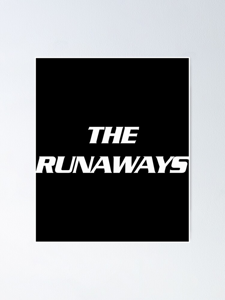 "Copie de The Runaways Logo Fitted " Poster for Sale by AngelaNem ...