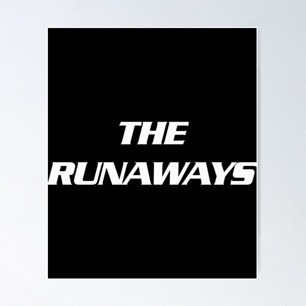 "Copie de The Runaways Logo Fitted " Poster for Sale by AngelaNem ...