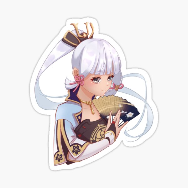 "GENSHIN IMPACT - Kamisato Ayaka" Sticker for Sale by catchingsunrays ...