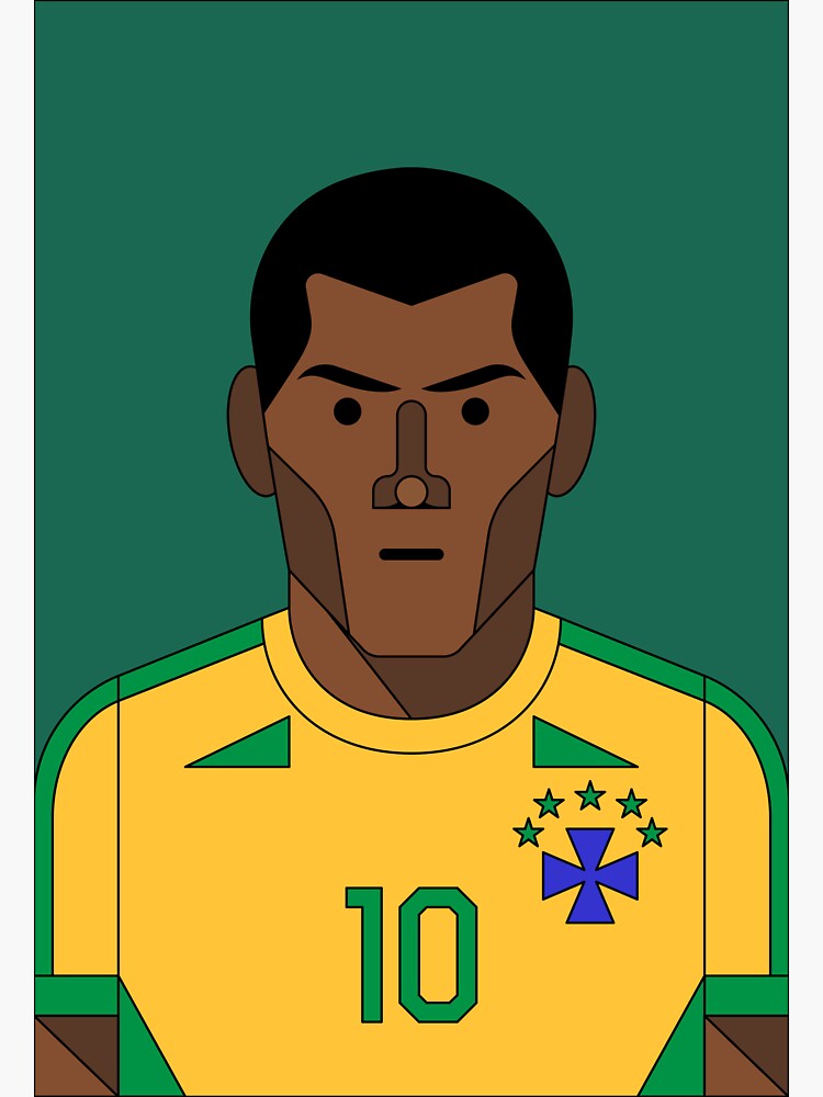"Rivaldo" Sticker for Sale by John Sideris | Redbubble