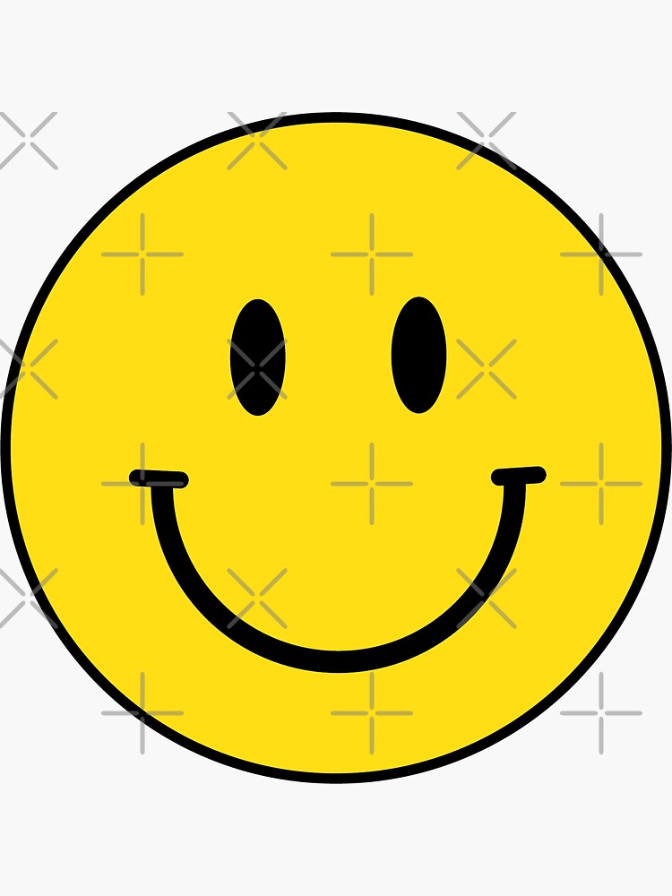 "Classic Yellow Smiley Face" Sticker by 05soltom | Redbubble
