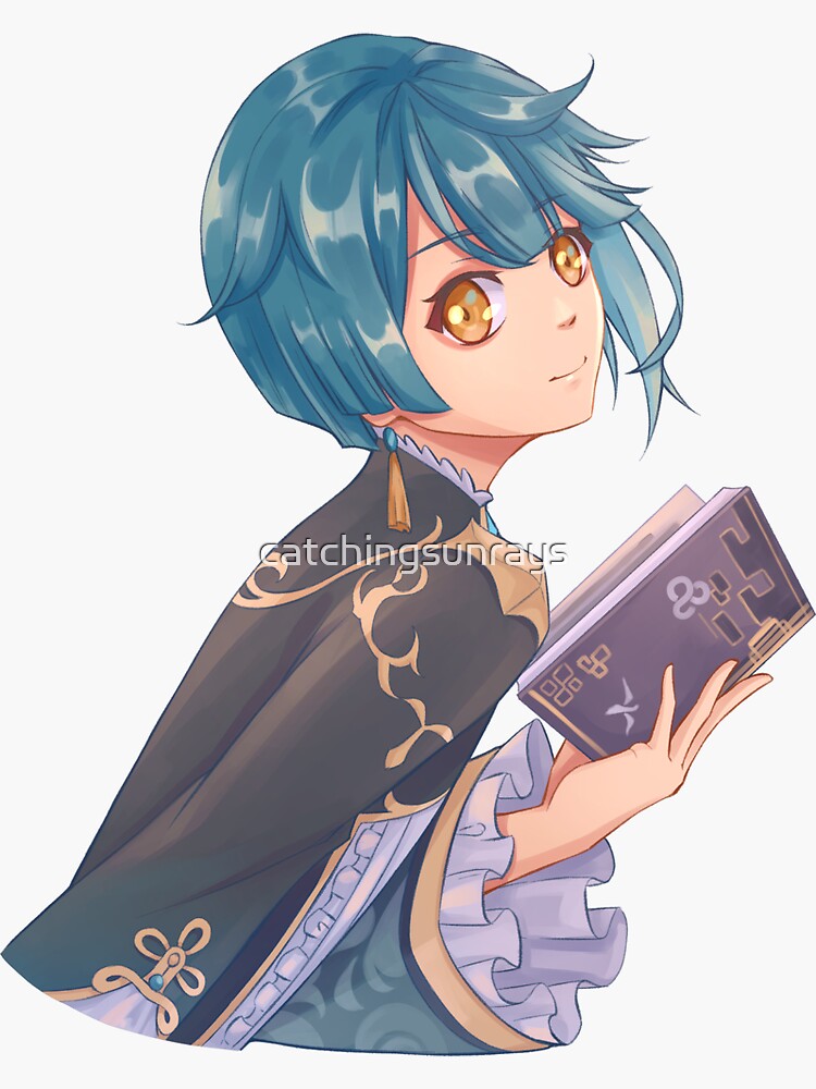 "GENSHIN IMPACT - Xingqiu" Sticker for Sale by catchingsunrays | Redbubble