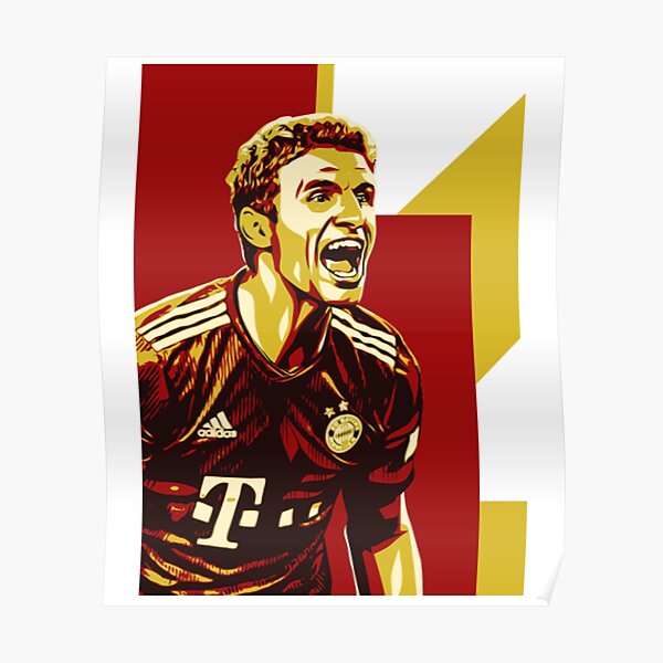 "Thomas Muller " Poster by CustomBG | Redbubble