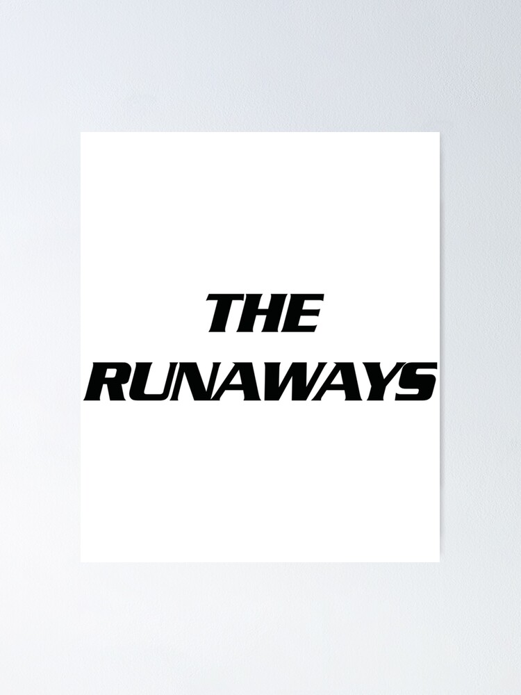 "The Runaways Logo Fitted " Poster for Sale by infamoussuri | Redbubble