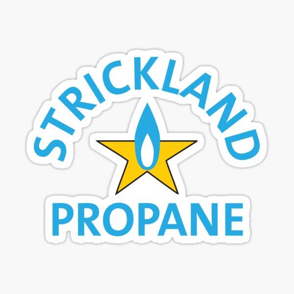 Strickland Propane Stickers | Redbubble