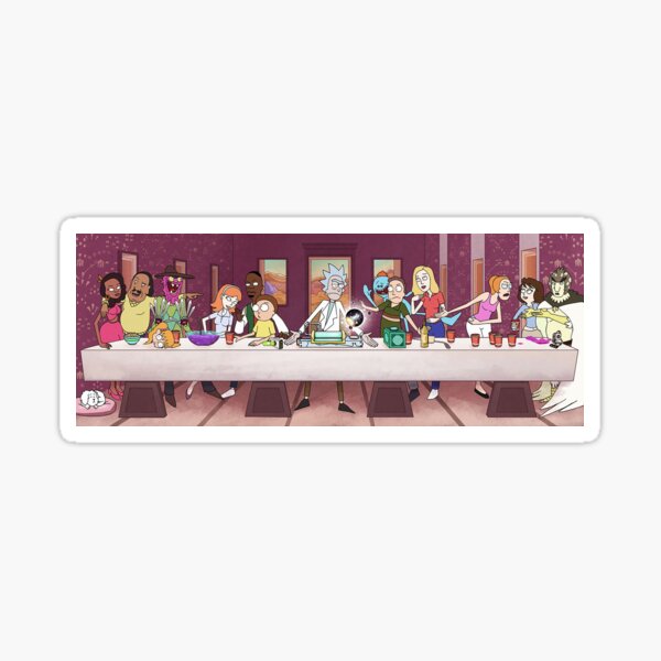 "Last dinner cartoon" Sticker for Sale by plotdutier | Redbubble