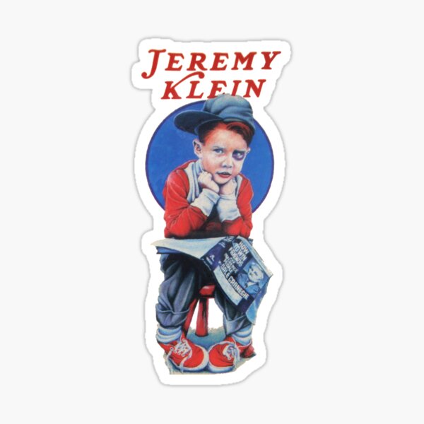 "Jeremy Klein, skateboard t shirt design." Sticker for Sale by ...
