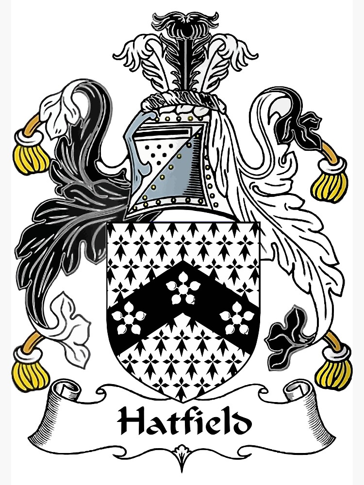 Lámina fotográfica «Escudo de armas de Hatfield, escudo de la familia ...