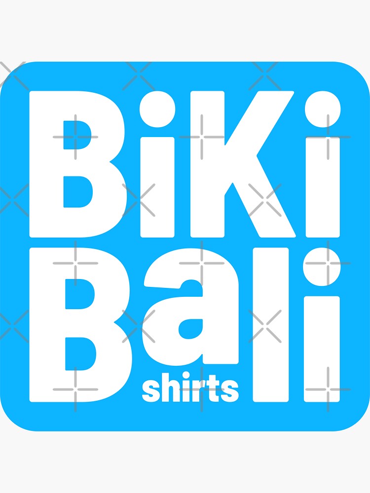 "BiKi Bali Shirts, The main symbol of the store" Sticker for Sale by ...