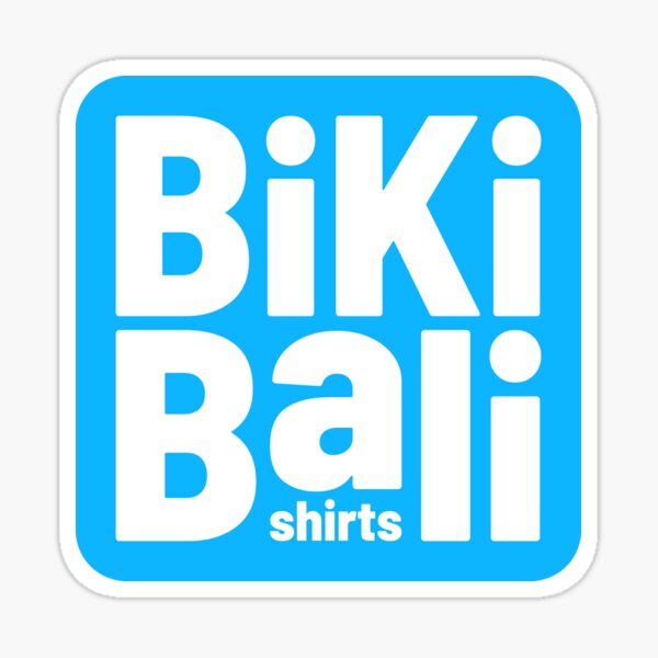 "BiKi Bali Shirts, The main symbol of the store" Sticker for Sale by ...