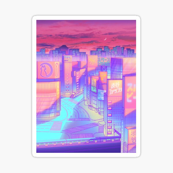 "Shibuya Crossing" Sticker for Sale by surudenise | Redbubble
