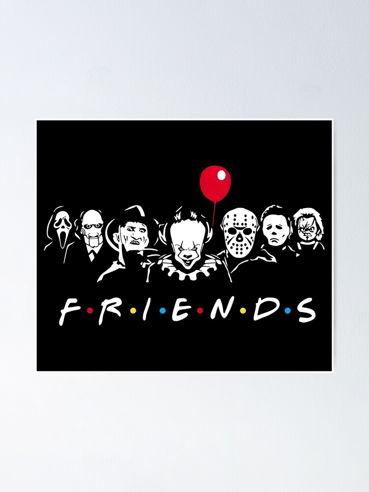 "Halloween Friends Horror Squad" Poster for Sale by WisnaJahan | Redbubble