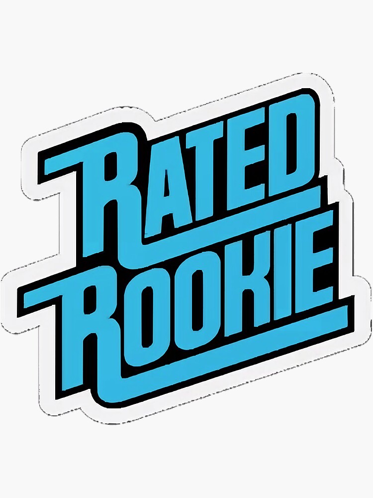 "Rated Rookie" Sticker for Sale by SANNYNOO | Redbubble