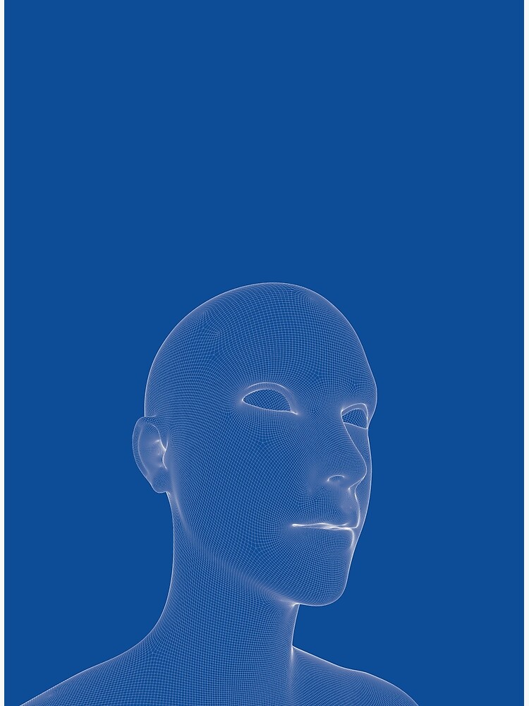 "blueprint of human face design" Poster for Sale by TROUBLESHOOTS ...