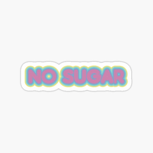 "No sugar 80s Retro Typographic Design For People Who Dont Want Sugar ...
