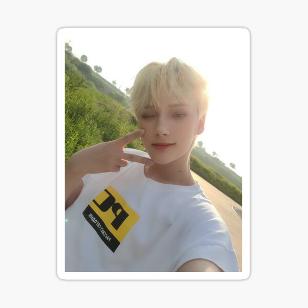 "TXT Hueningkai" Sticker for Sale by HaloHaloShine | Redbubble