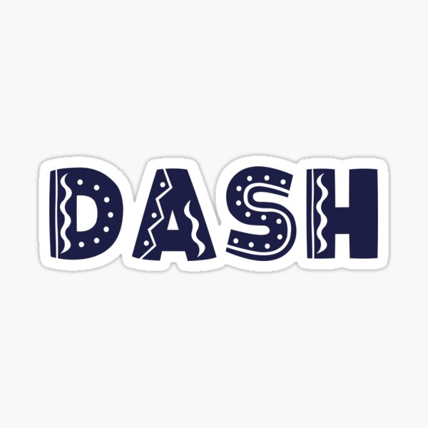 "DASH" Sticker for Sale by bisonaya | Redbubble