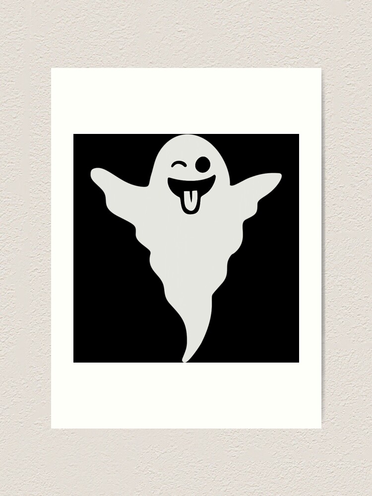 "Silly Ghost Face Spooky Halloween Ghoul Face" Art Print for Sale by ...