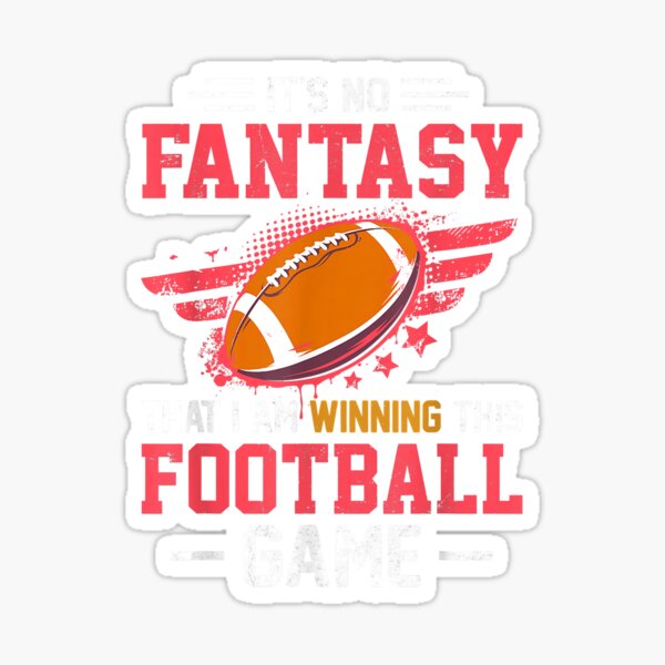"MEN'S and LADIES FUNNY WINNING FANTASY FOOTBALL FAN CLUB" Sticker for ...
