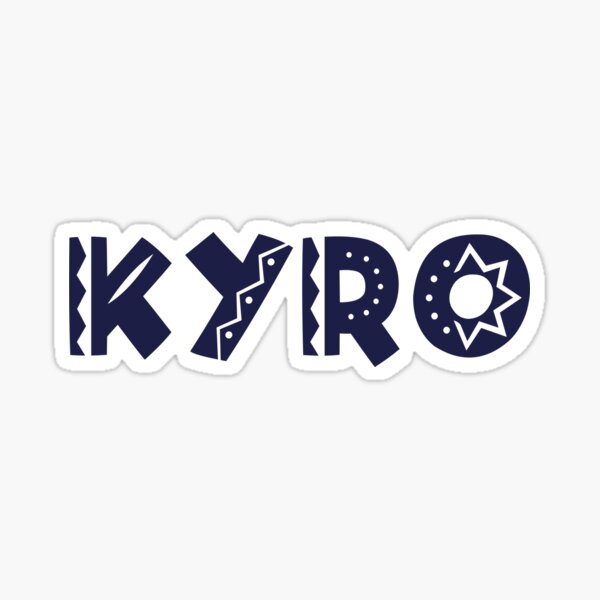 "KYRO" Sticker for Sale by bisonaya | Redbubble