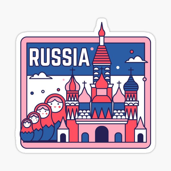 "Russia Travel" Sticker for Sale by SomuncuGroup | Redbubble