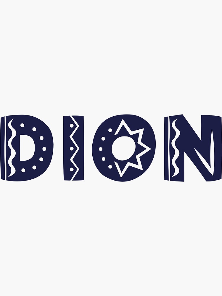 "DION" Sticker for Sale by bisonaya | Redbubble
