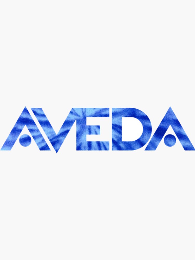 "Blue Tie Dye Aveda" Sticker for Sale by Dalaura | Redbubble