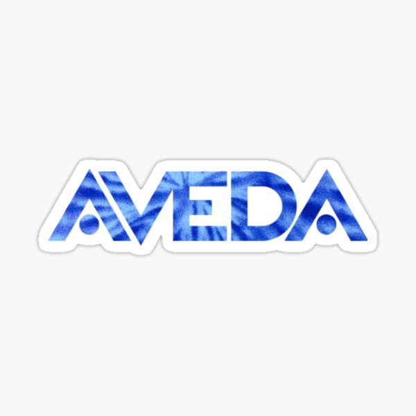 "Blue Tie Dye Aveda" Sticker for Sale by Dalaura | Redbubble