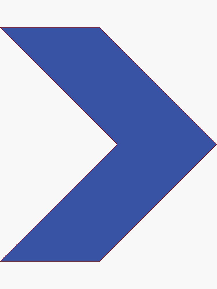 Pegatina «Logotipo de flecha y símbolo de impulso hacia adelante» de ...