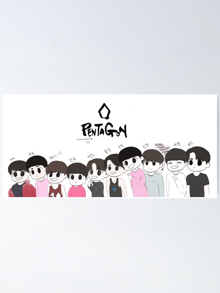 "PENTAGON" Poster by forpentagon | Redbubble