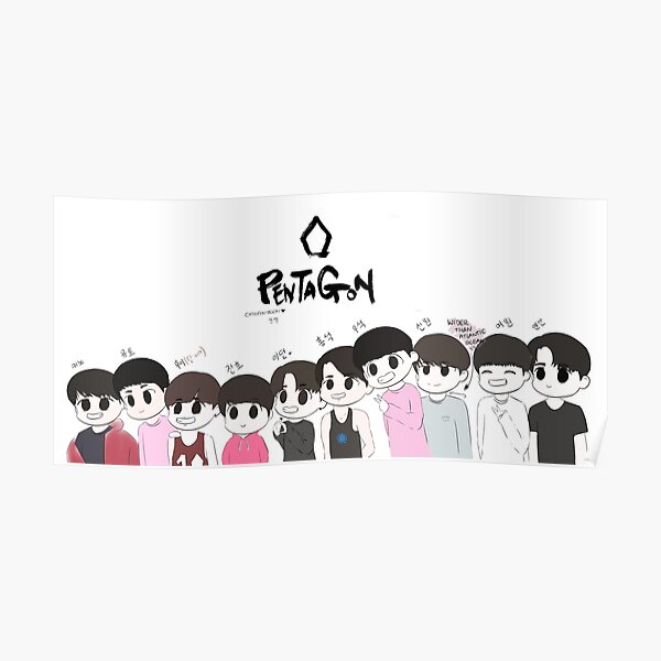 "PENTAGON" Poster by forpentagon | Redbubble