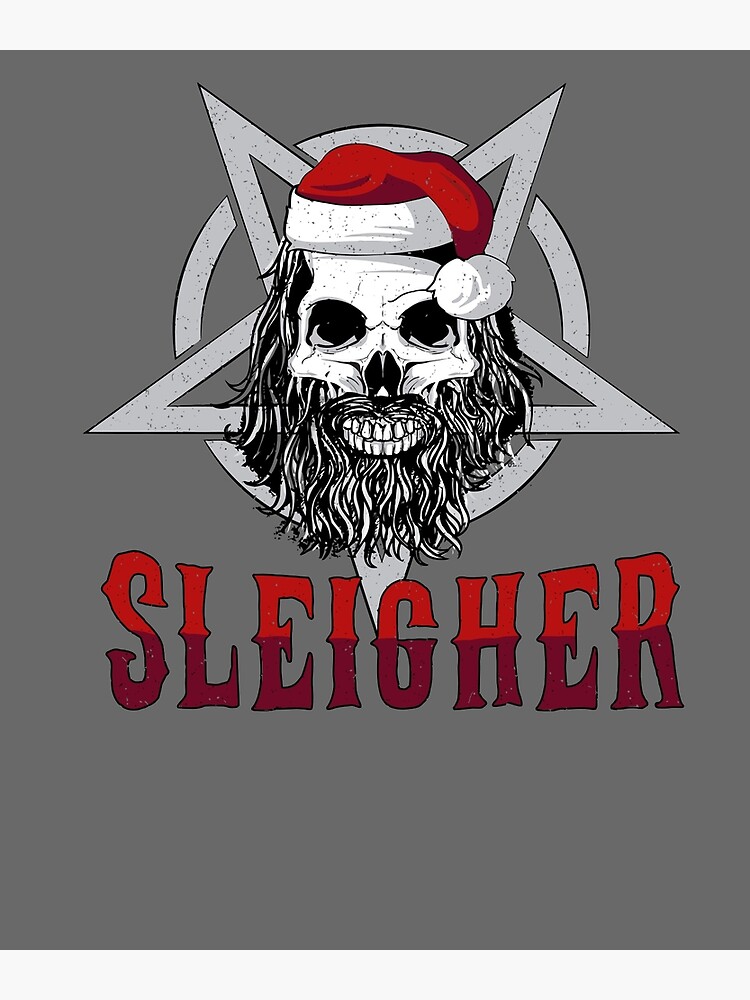 Póster «Sleigher Heavy Metal Slayer para Navidad, Sleigher, Heavy, Metal, Slayer, para Navidad ...