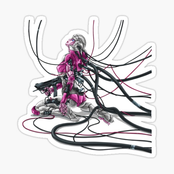 "Pink Phantom" Sticker for Sale by kriksix | Redbubble