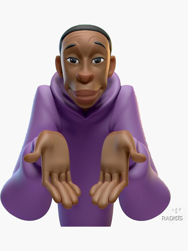 "Khaby lame cartoon face Classic T-shirt " Sticker for Sale by RADIDS ...