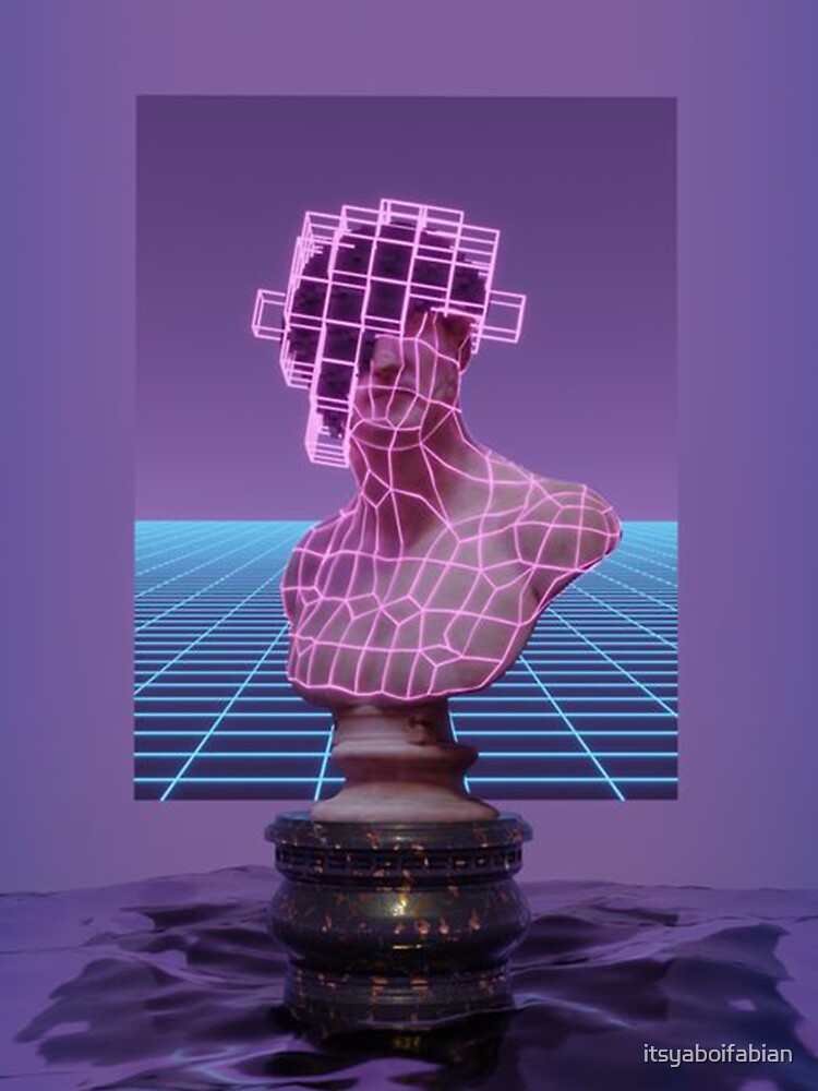 "VAPORWAVE HEAD BUST" Sticker for Sale by itsyaboifabian | Redbubble
