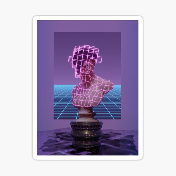"VAPORWAVE HEAD BUST" Sticker for Sale by itsyaboifabian | Redbubble