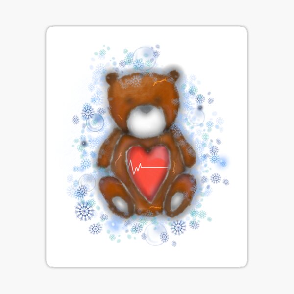 "Lifeless Teddy" Sticker for Sale by Anya-Design | Redbubble