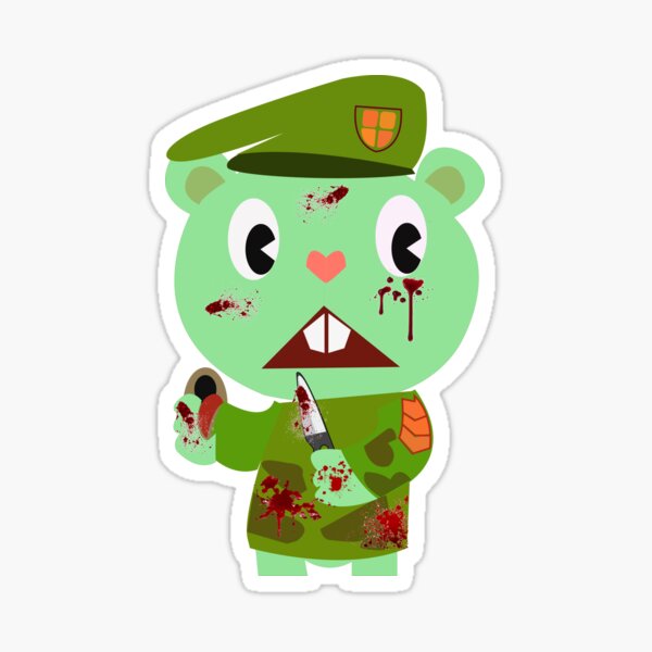 "Flippy - Happy tree friends" Sticker for Sale by UnCatchable | Redbubble