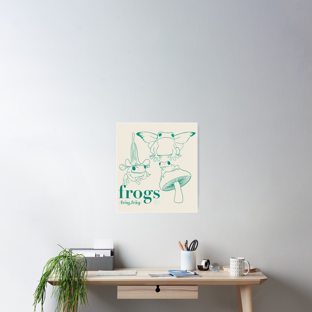 "Frogs" Poster for Sale by Artexagus | Redbubble
