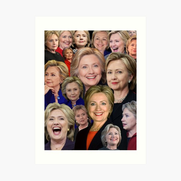 "Hillary Clinton Collage" Art Print by oison75 | Redbubble