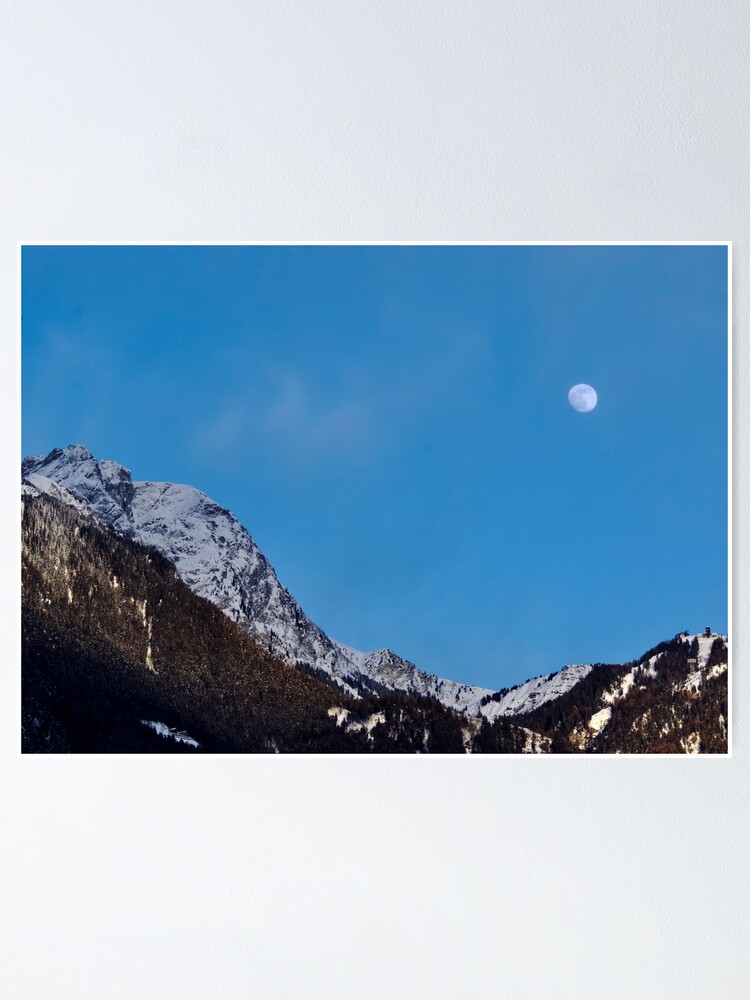 "photography /moon / mountain - landscape " Poster for Sale by Laurania ...