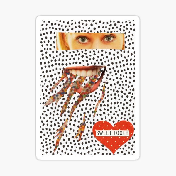 "Sweet Tooth" Sticker for Sale by artsnfartsnkris | Redbubble